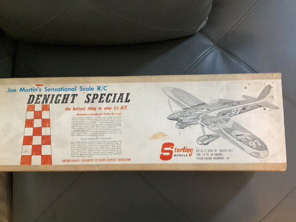 Vintage Denight Special Sterling Models Airplane Kit R/C Airplane ...