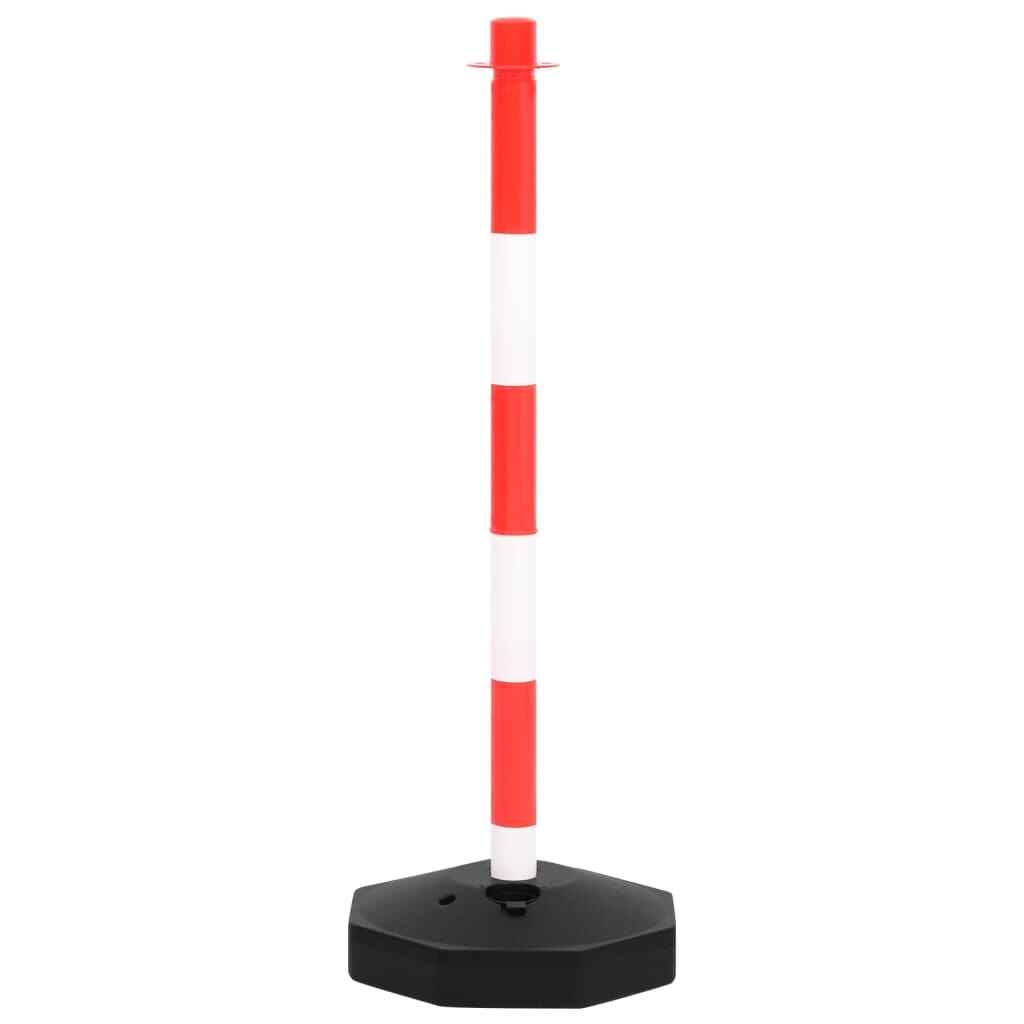 High Visibility Traffic Post Set with Plastic Chain for Parking ...