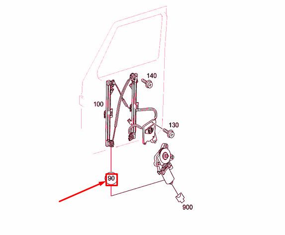 Mercedes-Benz Genuine Window Regulator W463 Right 4637201246 for sale ...