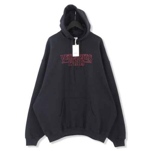 VETEMENTS Hoodie 23AW UE54HD500B Paris Logo Hoodie Black Xs 70015651 | eBay