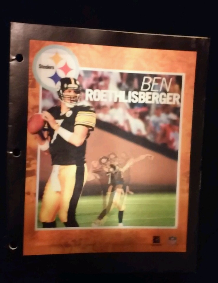 Pittsburgh Steelers Ben Roethlisberger 3D Black Folder | eBay