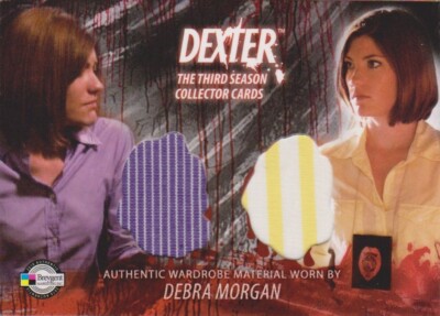 2010 DEXTER SEASON 3 DEBRA MORGAN DOUBLE COSTUME WARDROBE MATERIAL CARD ...