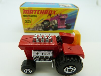 Matchbox Lesney Superfast 25 Mod Tractor in RED in original box | eBay