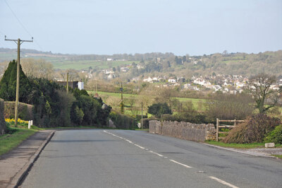 Photo 6x4 Overlooking Llanblethian and Cowbridge from the top of ...