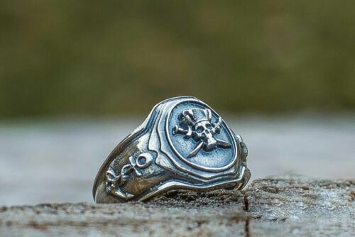 Unique & Original Pirate Handmade Design Men's 925 Sterling Silver ...