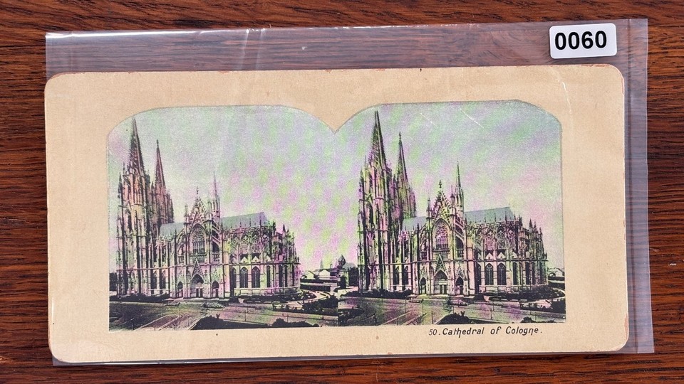 Cologne Cathedral Stereoview Germany Hand Tinted Europe Early 1900s | eBay
