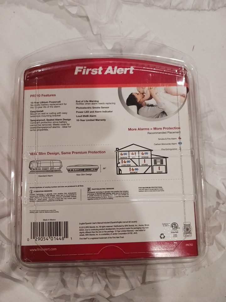 First Alert PR710 Photoelectric Smoke Alarm - White (1039852) | eBay