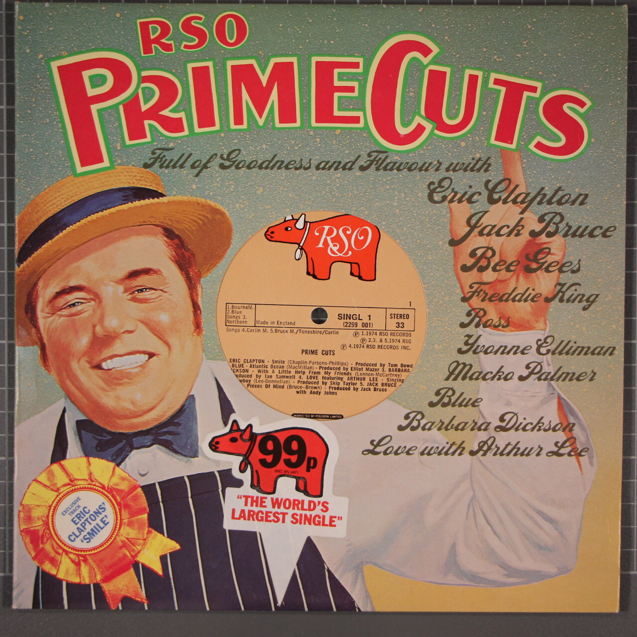 Prime Cuts 10" RSO Singl 1 Eric Clapton Blue Love Bee Gees Freddie King ...