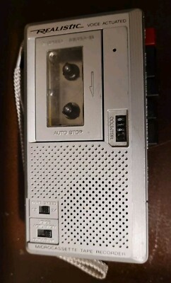 Vintage Realistic Micro-18 Voice Actuated Micro Cassette Recorder (AS ...