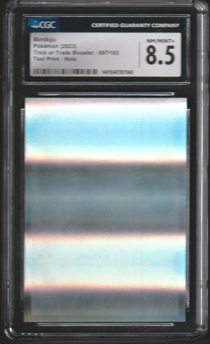 CGC 8.5 Mimikyu Trick Or Trade TEST PRINT Ghost Error | eBay
