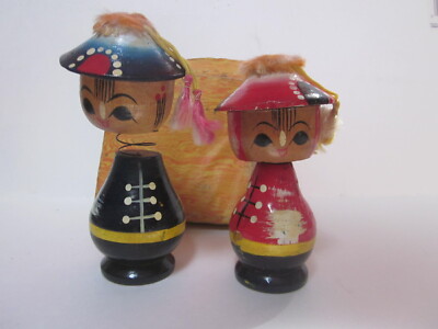 VINTAGE Pair of Bobbleheads - Nodders - Chinese boy and girl ORIGINAL ...