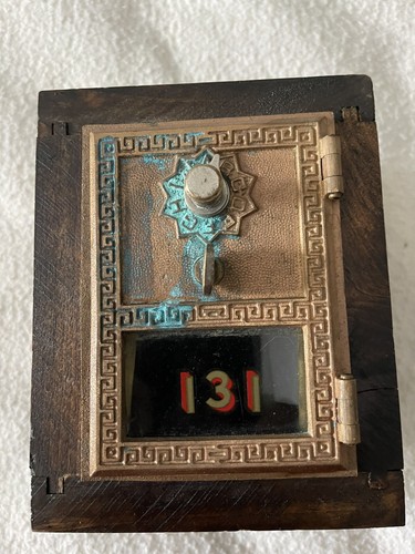 Vintage Post Office Box Lock Box Coin Bank Combination Lock Combination ...