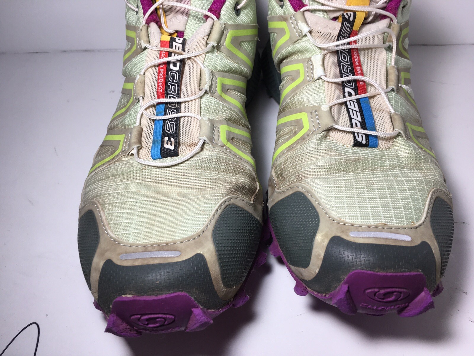 Salomon Speedcross 3 Yellow Purple Trail Running Shoe… - Gem