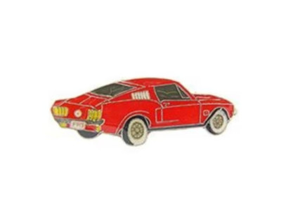 Custom Made Red Ford Mustang Fastback Lapel Pins Personalized ...