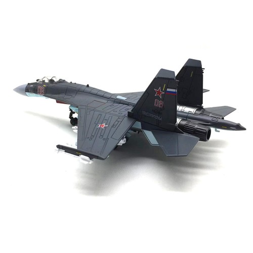 1/100 Gray Metal SU-27 Super Flanker Heavy Aircraft Model Military ...