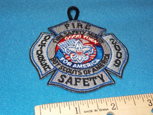 BSA - Fire safety patch October 2009 good Turn for America - MINT | eBay