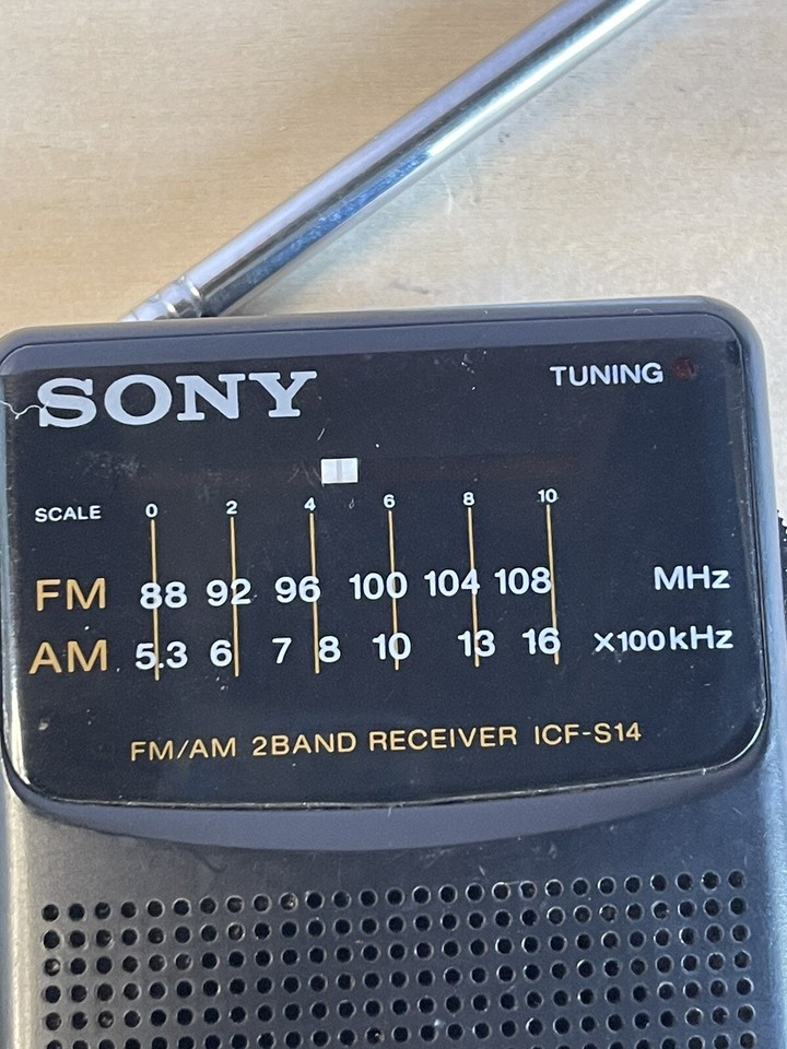 Sony Icf-S14 Wide Fm Compatible Am/Fm Radio JPN Vintage Original Limited Pocket | eBay UK