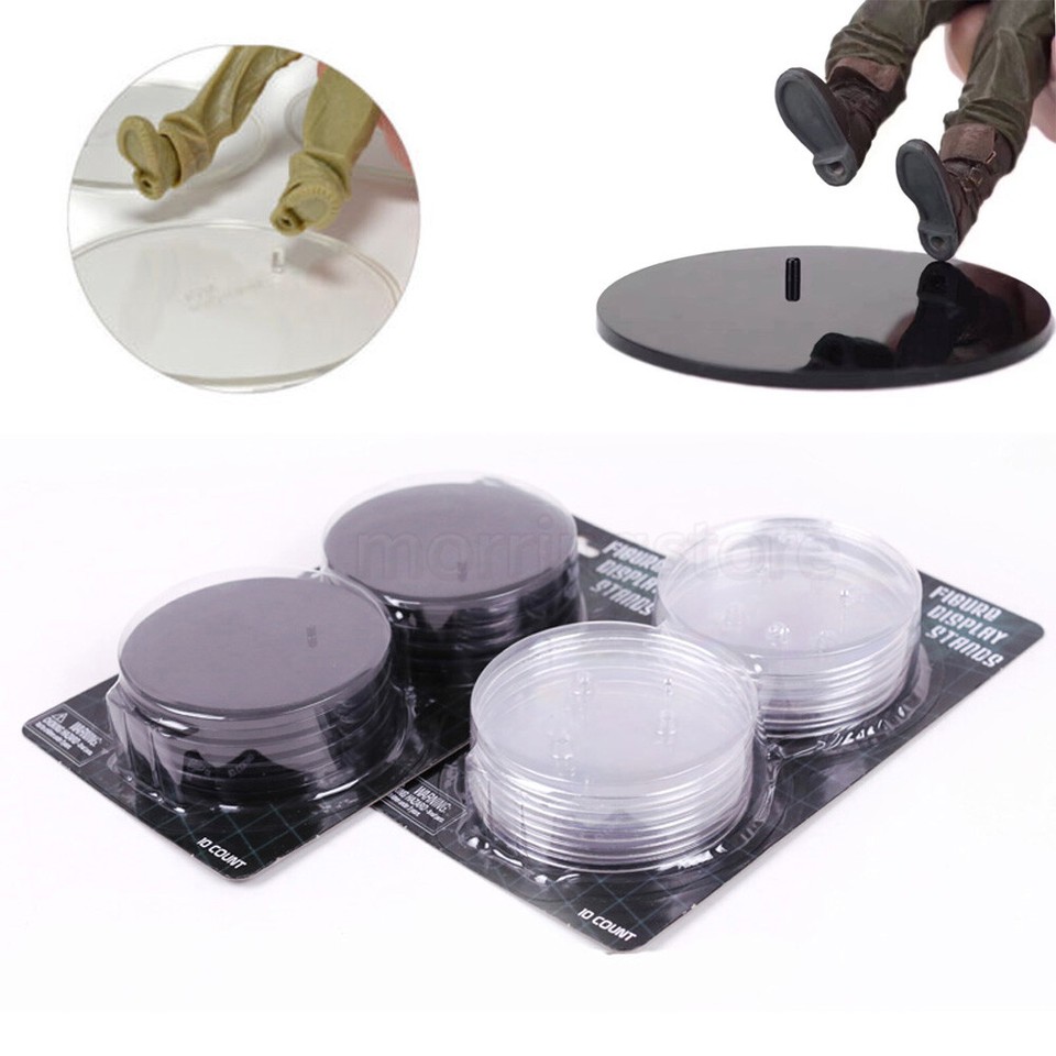 10PCS NECA Action Figure Display Stands Clear Base Fits Most 6" to 8 ...
