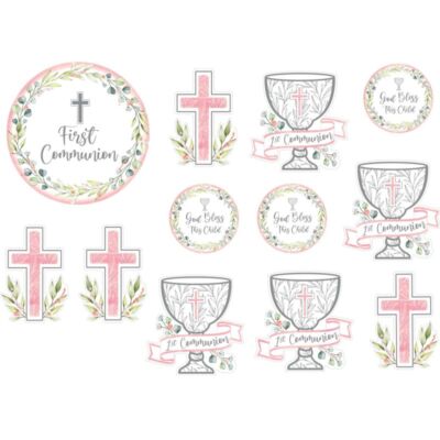 My First Communion Girl Value Pack Cutouts 12 Per Pack 5" to 10 1/4 ...