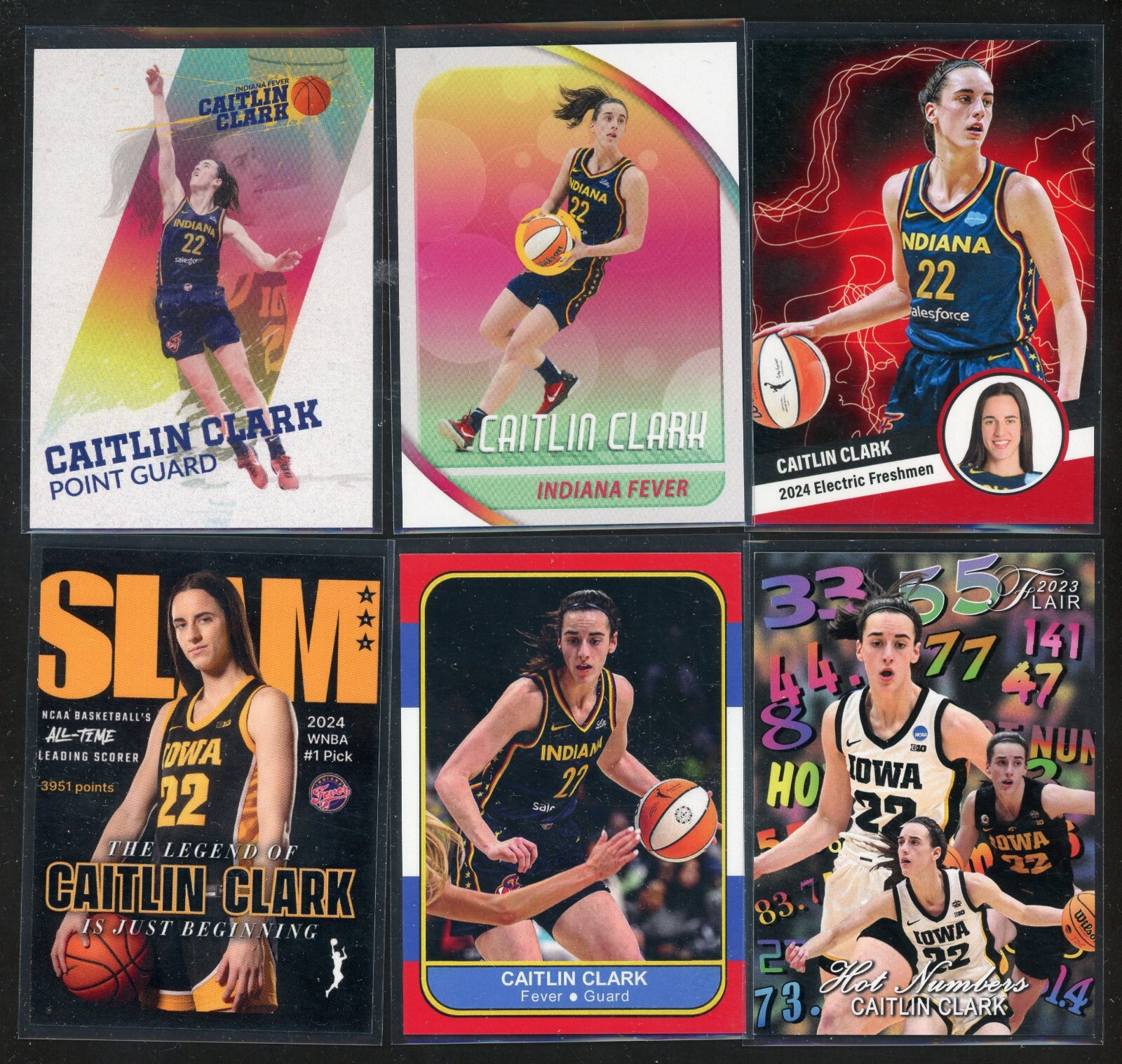 Lot of (6) 2024 Caitlin Clark Custom Card Mix | eBay