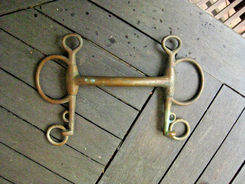 Vintage Brass Snaffle Bit Horse Mouth Bit | eBay