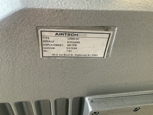 Airtech 180 CFM 10 HP Oil Flooded Rotary Vane Vacuum Pump L250F-G1 | eBay