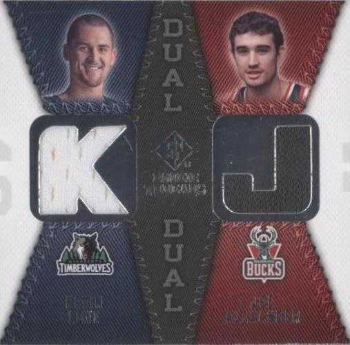 2008-09 SP Rookie Threads - Rookie Threads Dual Kevin Love, Joe ...