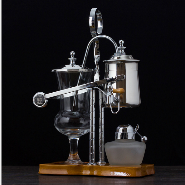 Gold/Silver Belgium Royal Family Balance Syphon Coffee Tea Pot Maker ...