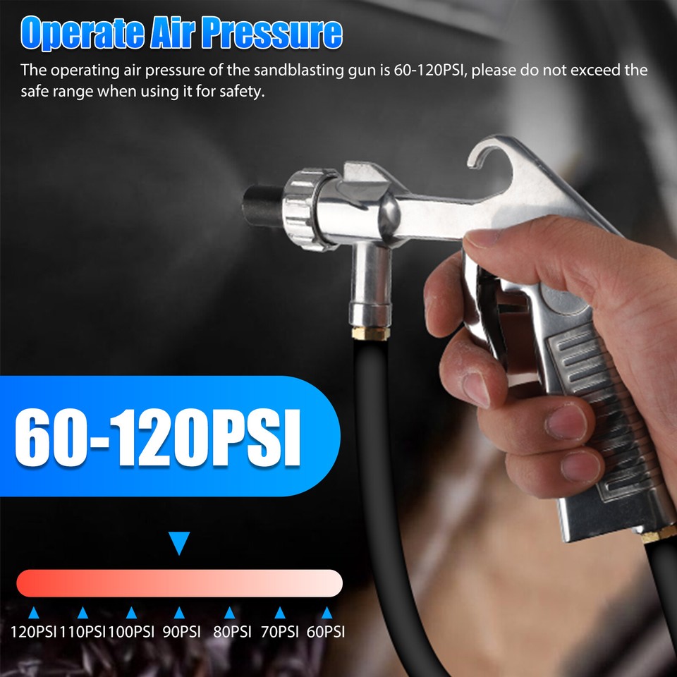 Sandblaster Sandblasting Gun Air Siphon Feed Nozzles Tip Sand Blaster ...
