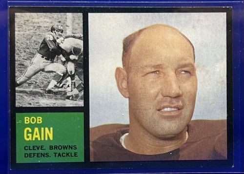 1962 Topps #33 Bob Gain Cleveland Browns-FB Kentucky | eBay