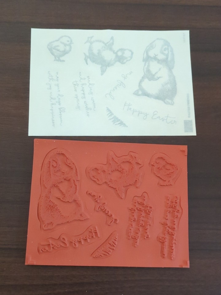 Stampin Up Easter Friends Cling Stamp Set Bunny Spring Ducks | eBay