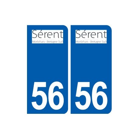 56 Sérent logo autocollant plaque stickers ville | eBay