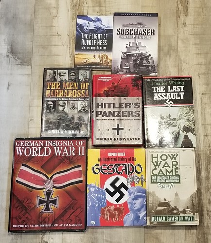 WW2 History GERMAN Nazi Hitler Lot Of 8 Books Dday Luftwaffe Panzer ...