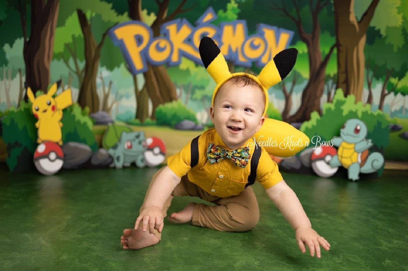 Pokemon Character Bow Tie, Pikachu, Charmander, Skirtle, Cosplay, Geek ...