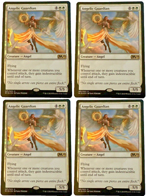 🔥Magic MTG 4x Rare FOIL Angelic Guardian Core Set 2019 M19 Foil Promo ...