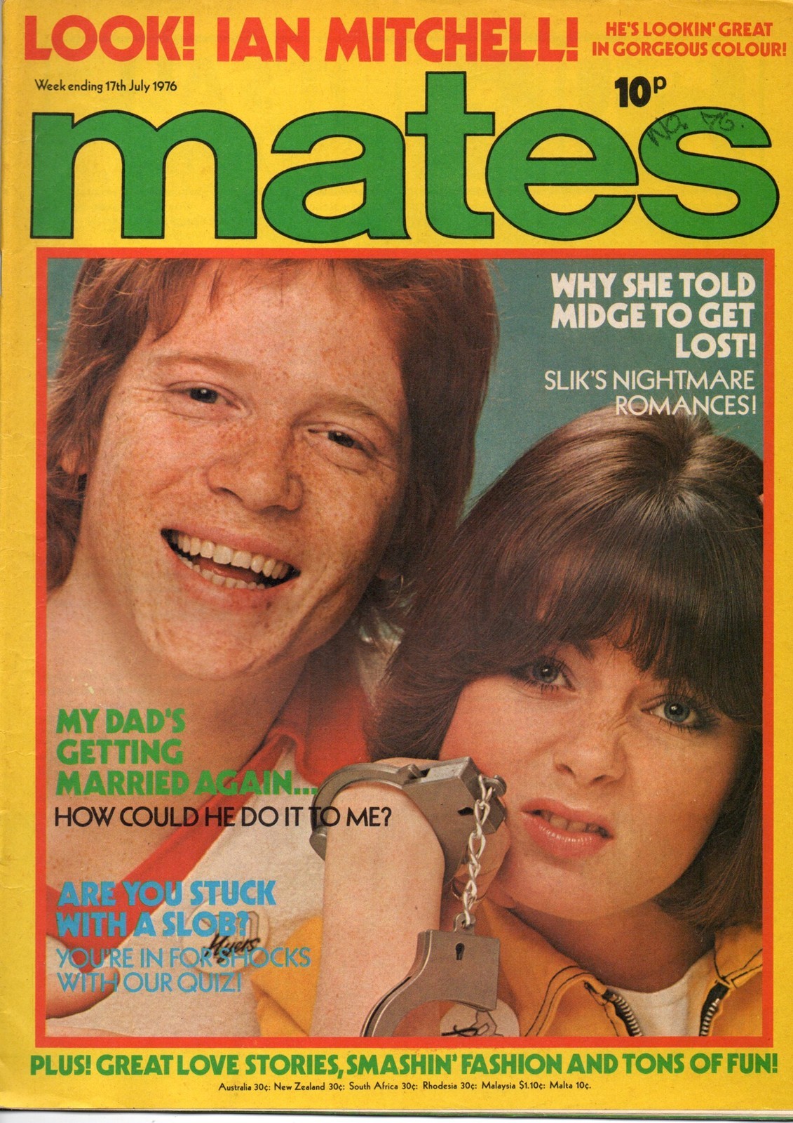 Mates Magazine 17 July 1976 Ian Mitchell of The Bay City Rollers Our ...