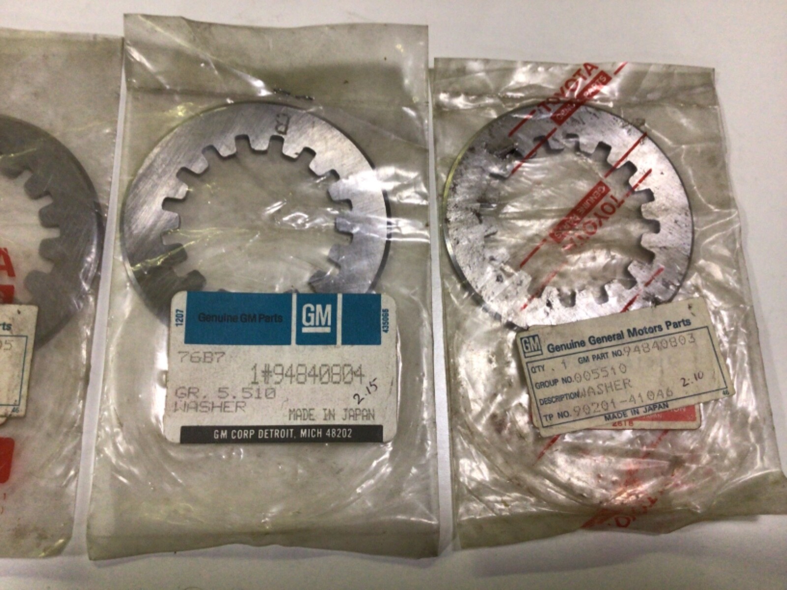 NOS GM 85 10 Nova Vibe Lot of Differential Bearing Adjusting Shims ...