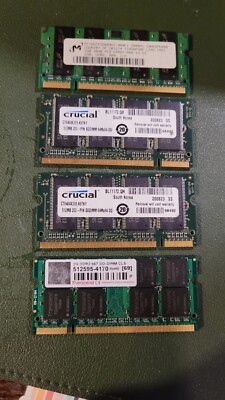 (2) 2GB PC2-5300 DDR2-667mhz / (2) 512MB Crucial 64MM-64DD | eBay