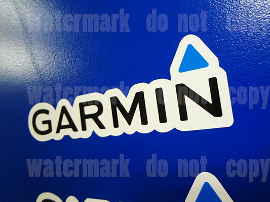 2x Garmin White Stickers Decals Fishing Boat Lure GPS Maps Navigator ...