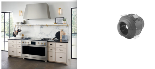 Monogram 48 Inch Wide Wall Mounted Range Hood ZVC48RSS and Duck ...