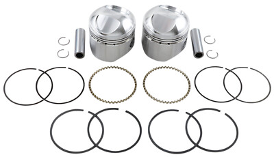 Wiseco 74" Panhead & Shovelhead Forged Piston Kit +.040" 3.577" Bore ...