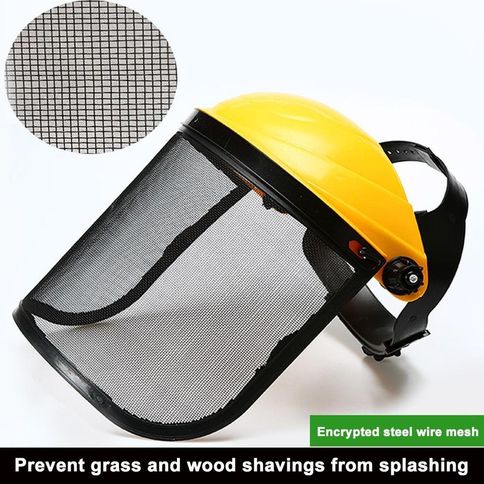 Garden Safety Mask Mesh Visior Face Protection Cutting Grass Mesh Visor ...