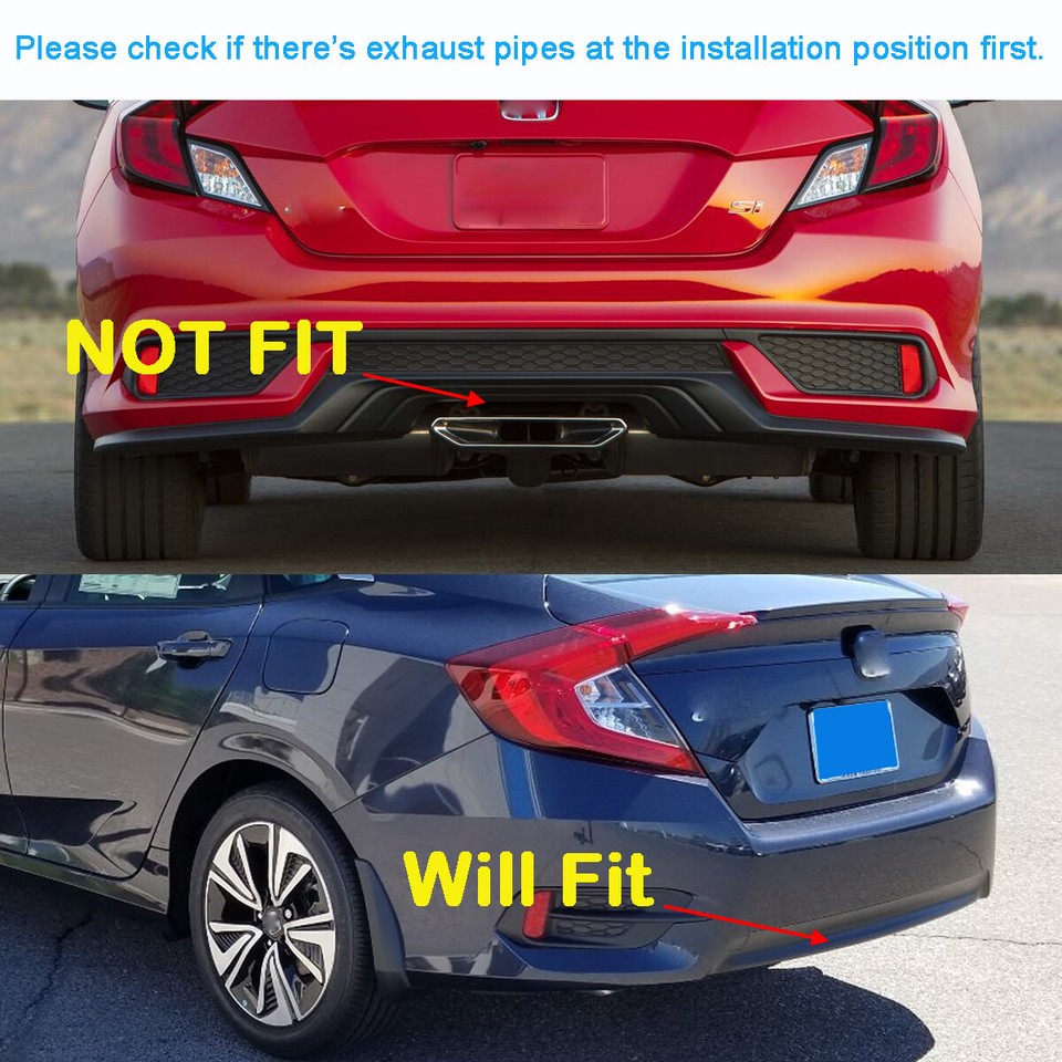 For Subaru Legacy GT WRX STI Rear Bumper Spoiler Diffuser Lip Shark Fin ...