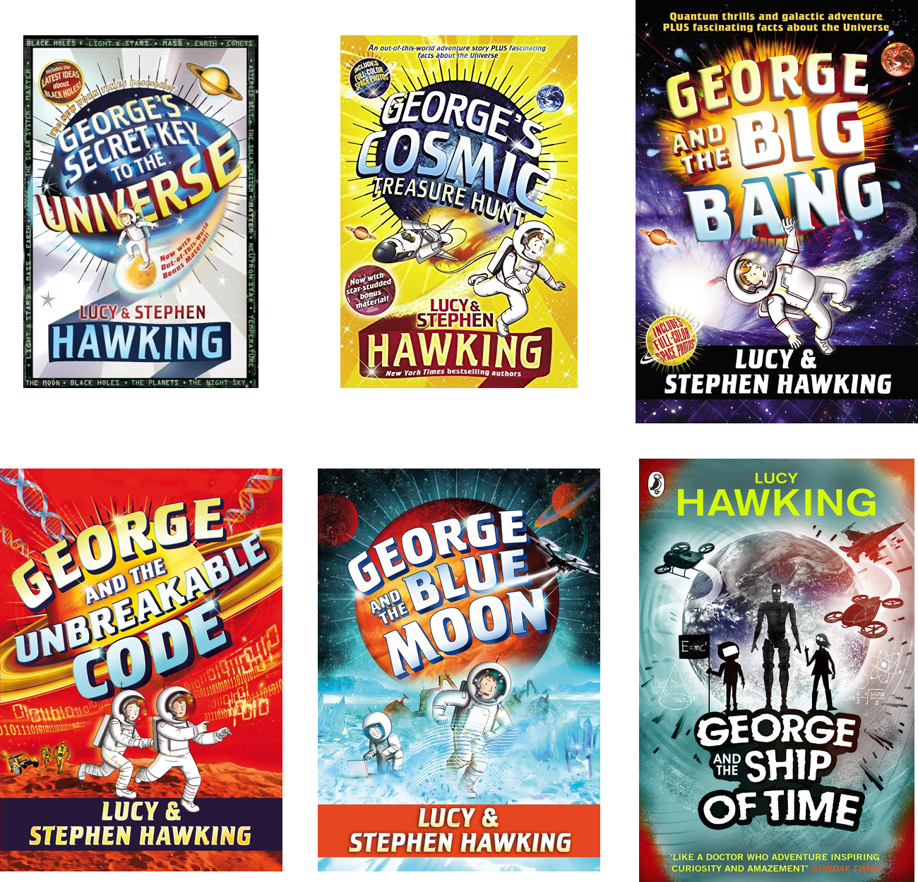 Stephen Hawking George's Secret Key 6-Book Paperback Collection | eBay