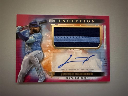 2024 Topps Inception Junior Caminero Auto Patch Rookie Card 26/75 | eBay