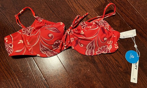 cupshe boho impressions underwire bathing suit top size XL brand new w ...