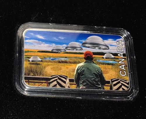 2024 Langenburg Event UFO Unexplained Phenomena 1oz .9999 silver coin ...