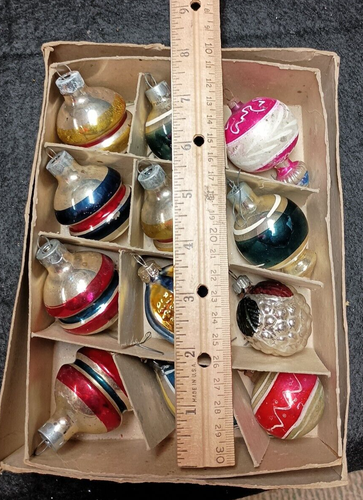 Vintage Premier Glass Works USA Christmas Ornaments Boxed Lot of 12 | eBay