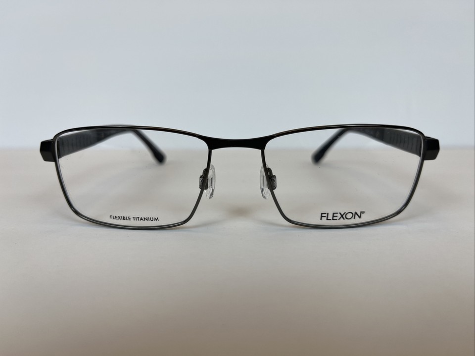 FLEXON E1111 033 Gunmetal Flexible Titanium Eyeglass 54 17 140 Frame ...