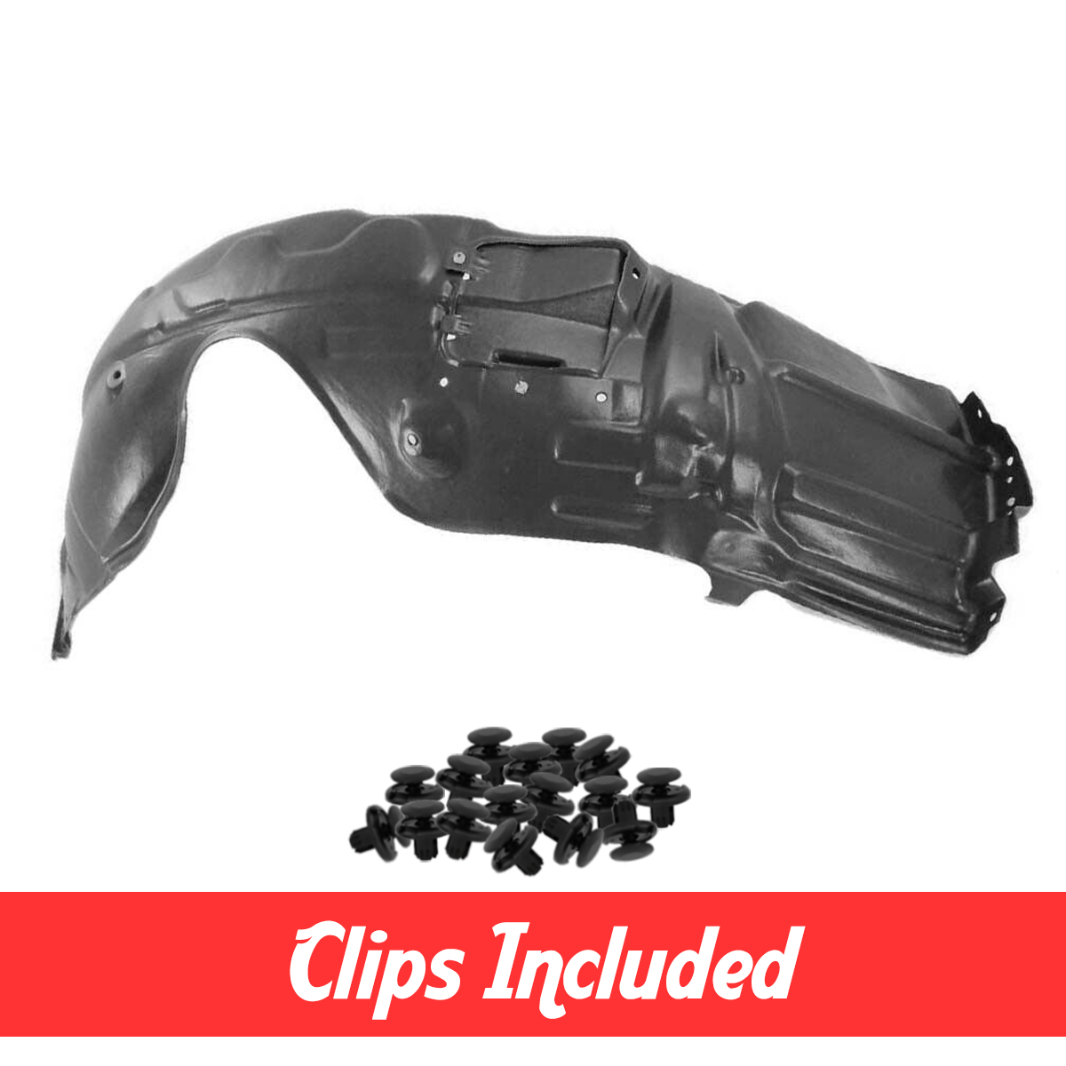 2010-2012 Lexus ES350 Front Left Driver Side Fender Liner w/ Clips ...